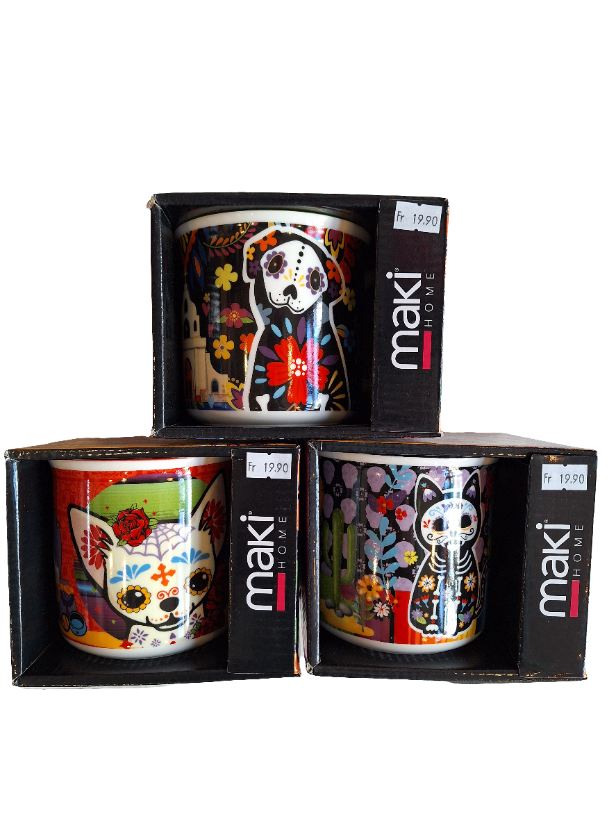 Taza Animales México Porcelana - MAKI – El Maíz - Mexican Products GmbH