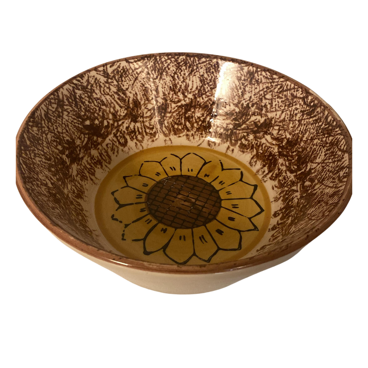 Plato Pozolero Girasol Café de Cerámica 20cm – El Maíz - Mexican ...