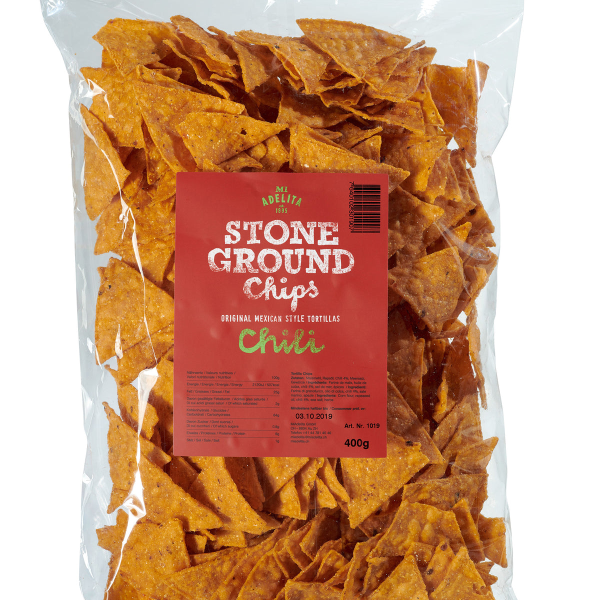 Tortilla Chips Chili 400 gr MI ADELITA – El Maíz - Mexican Products GmbH